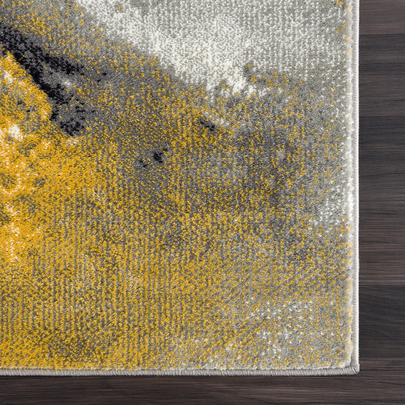 Arto Abstract Waves Yellow Rug – Abanirugs